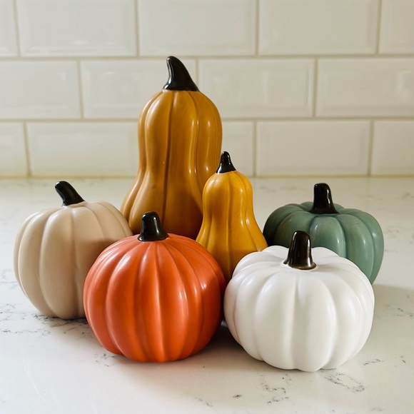 Target | Accents | Target Bullseyes Ceramic Mini Pumpkins And Gourd ...